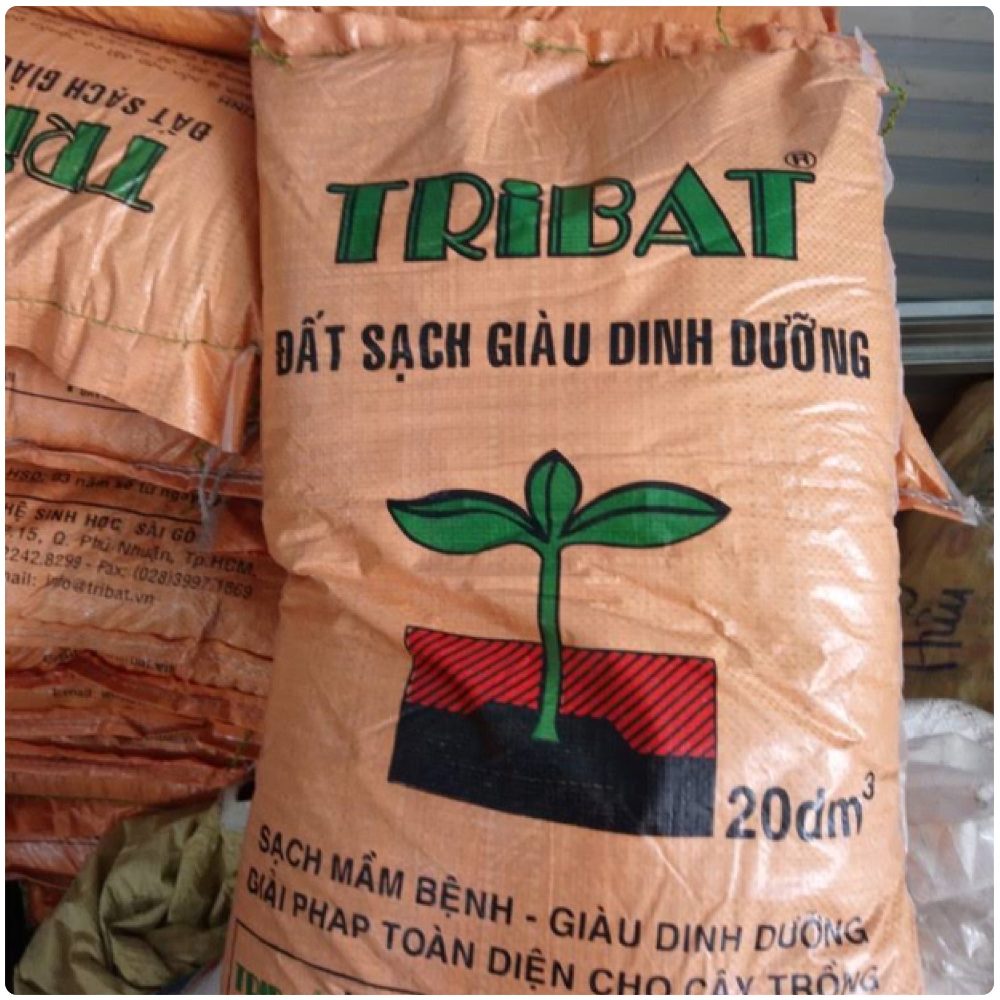 Đất sạch Tribat giàu dinh dưỡng - đất sạch, đất mùn trồng cây bao 20dm3 (khoảng 10kg) - Cửa hàng ...