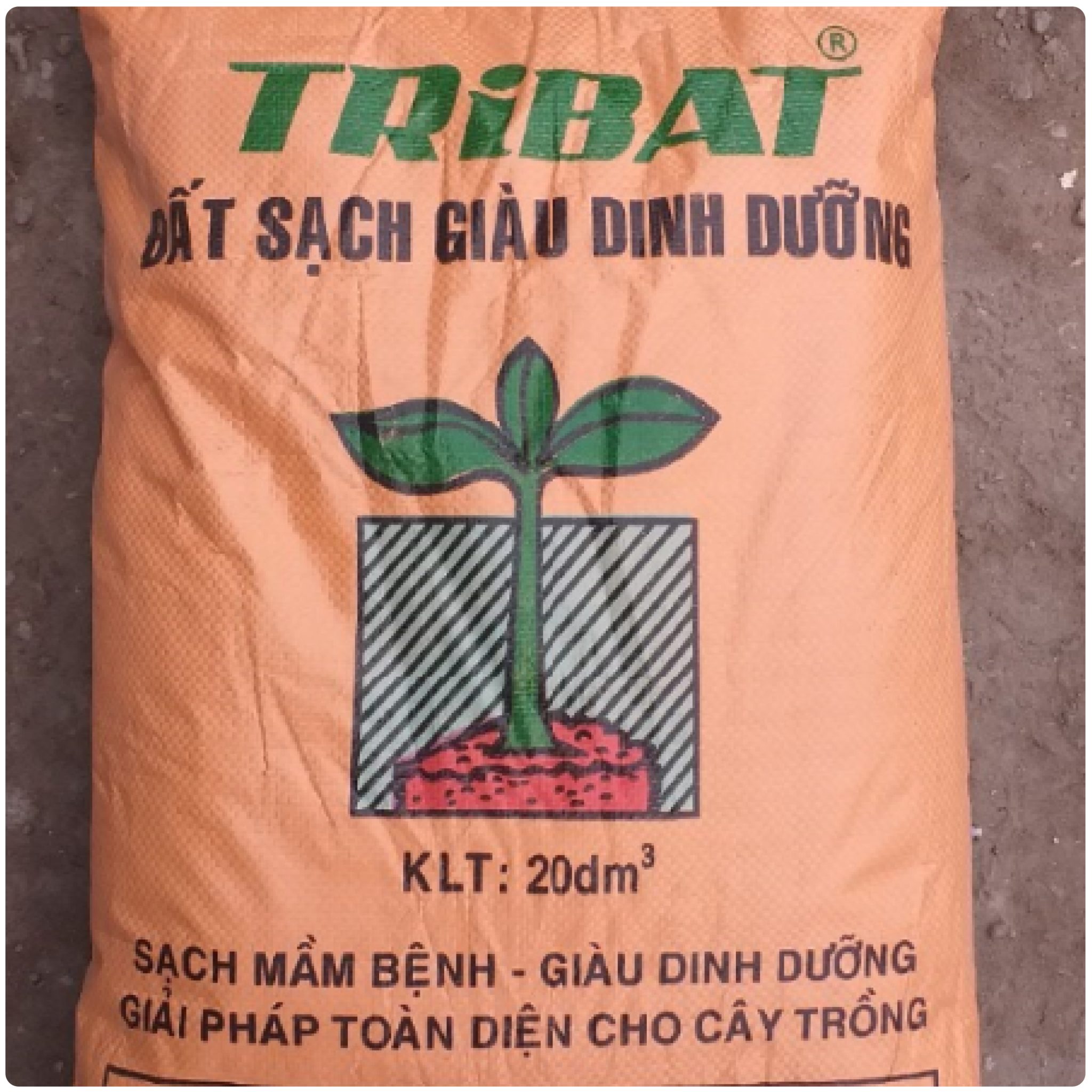 Đất sạch Tribat giàu dinh dưỡng - đất sạch, đất mùn trồng cây bao 20dm3 (khoảng 10kg) - Cửa hàng ...